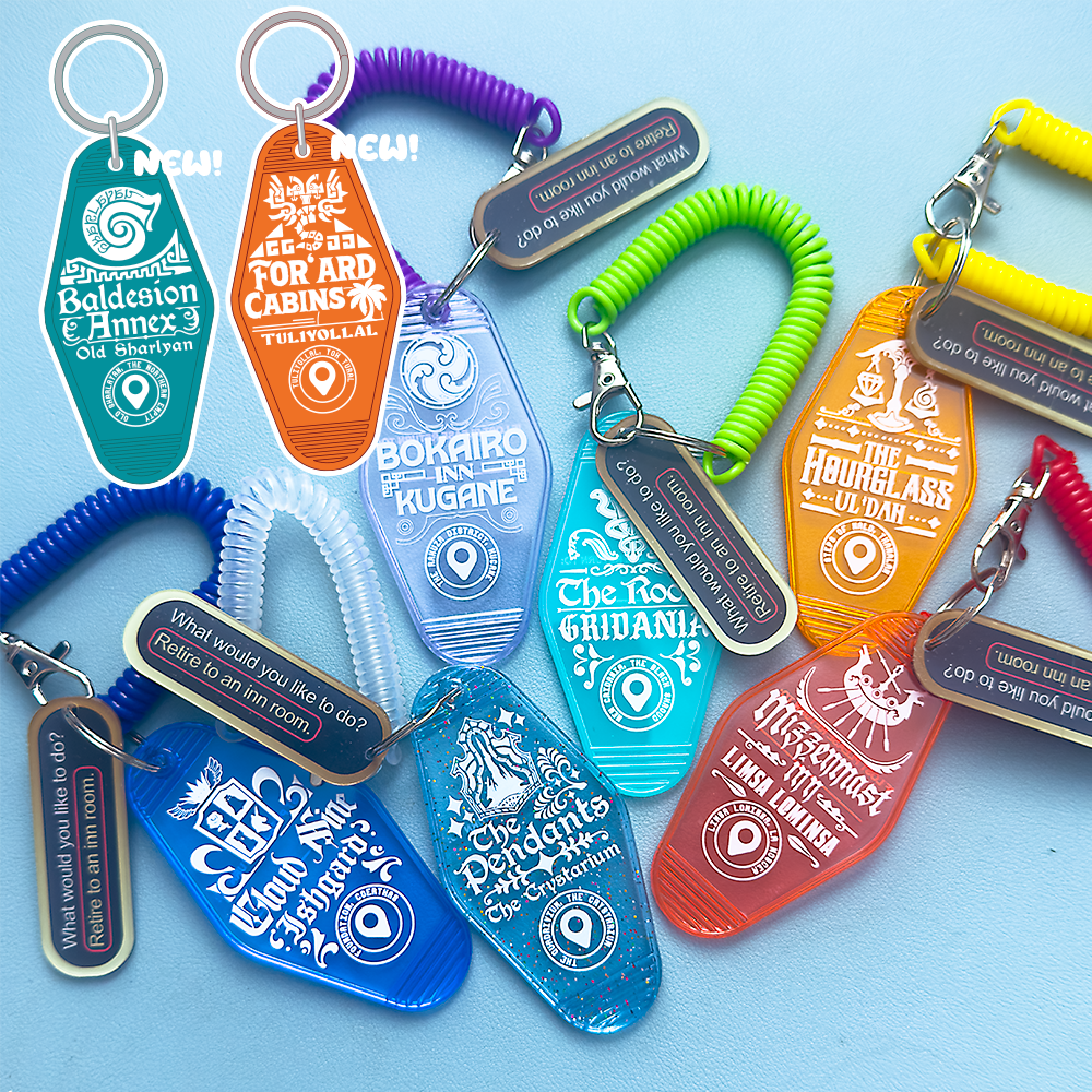 FFXIV Inn Room Hotel Keychains – Fiveboos
