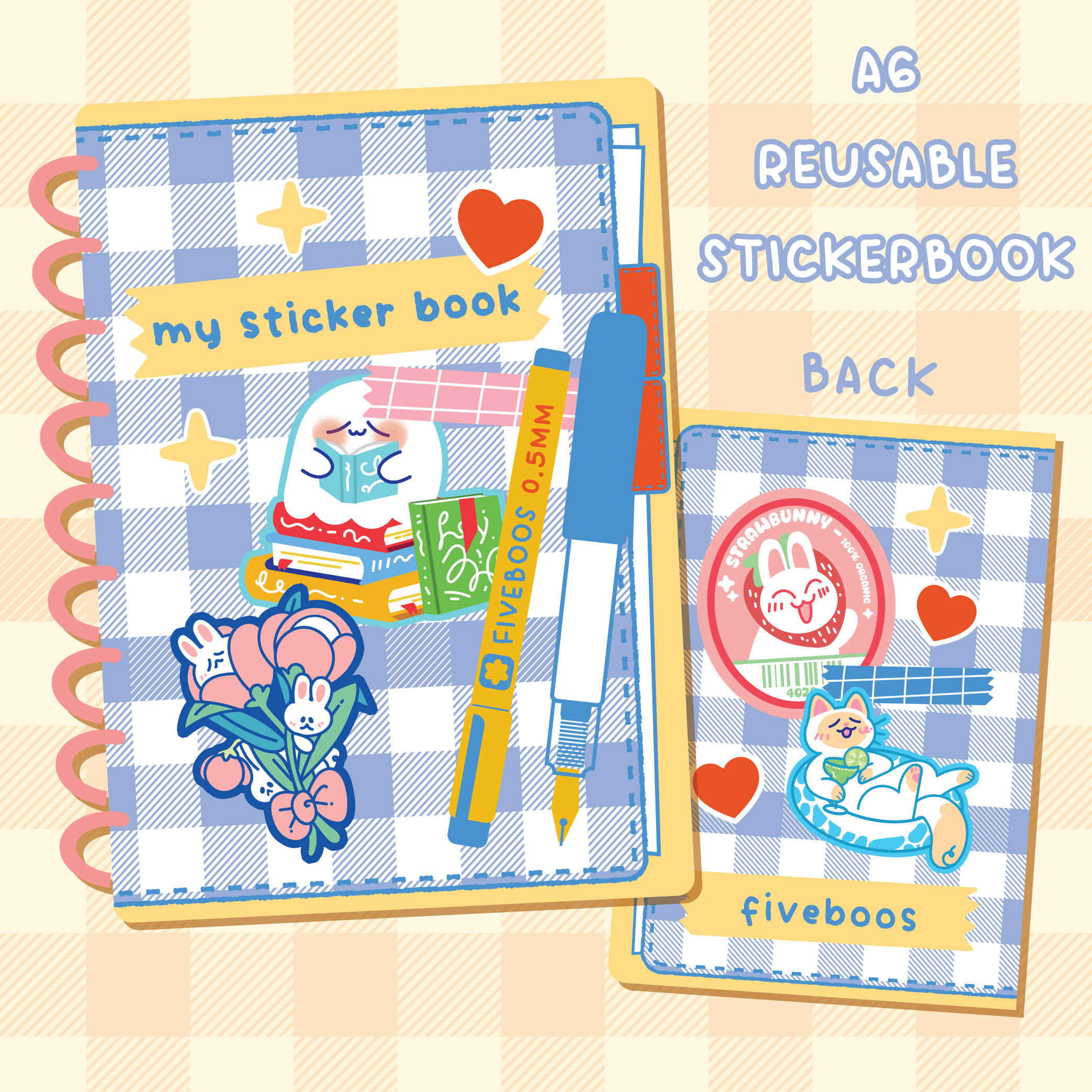 Sticker Collector Reusable Sticker Book – Fiveboos